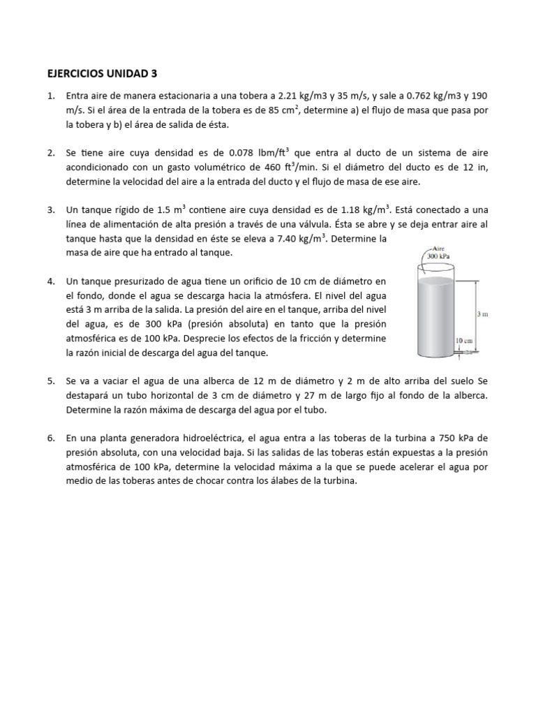 Ejercicios Unidad 3 | PDF | Ciencia y matemáticas