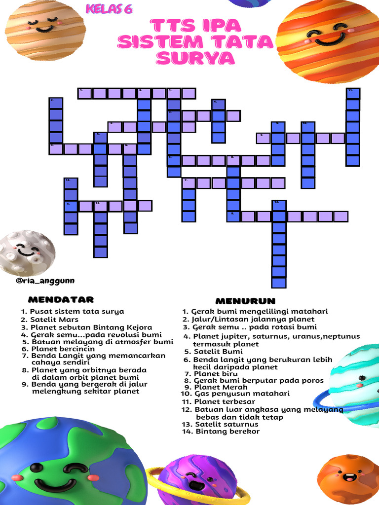 Tts Tata Surya Kelas 6 | PDF