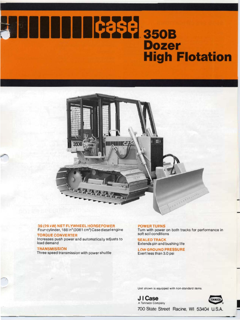 Buldozer - CASE 350B - Specs 06-25-2009 - EN | PDF