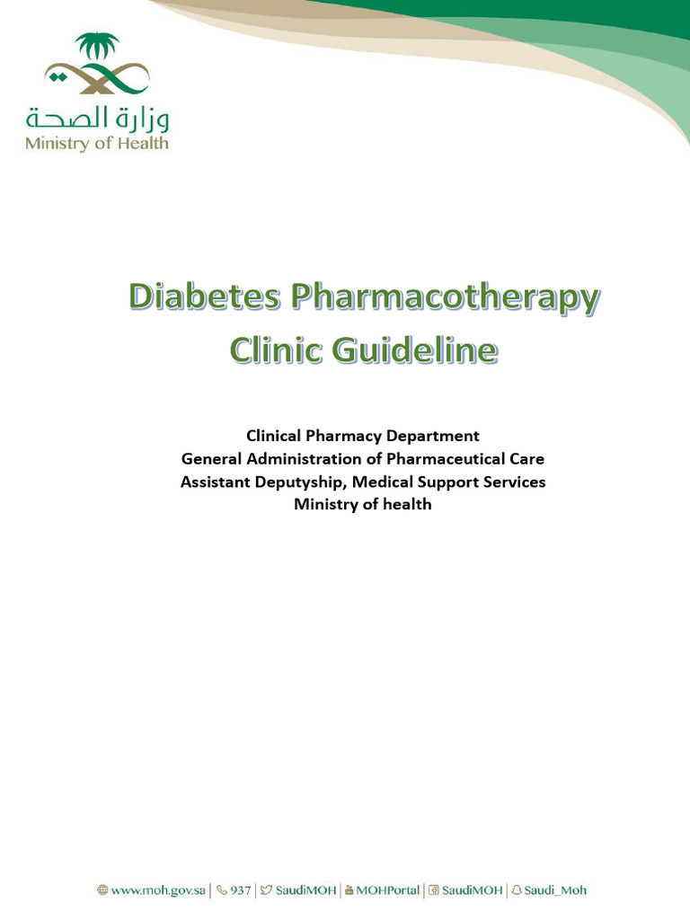 Diabetes Pharmacotherapy Clinic Guidelines | PDF | Prediabetes ...