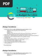 Ebudget System For LGUs | PDF | Budget | Computing