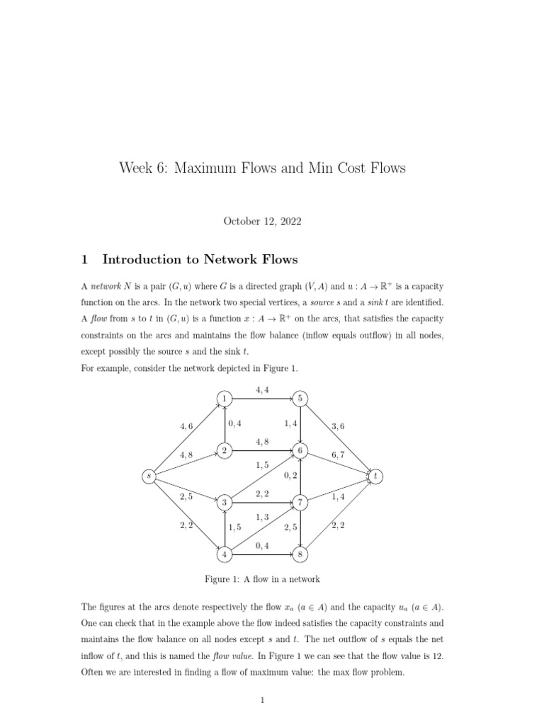 Graph Theory: Maximum Flows and Min Cost Flows | PDF | Computational Problems | Computational ...