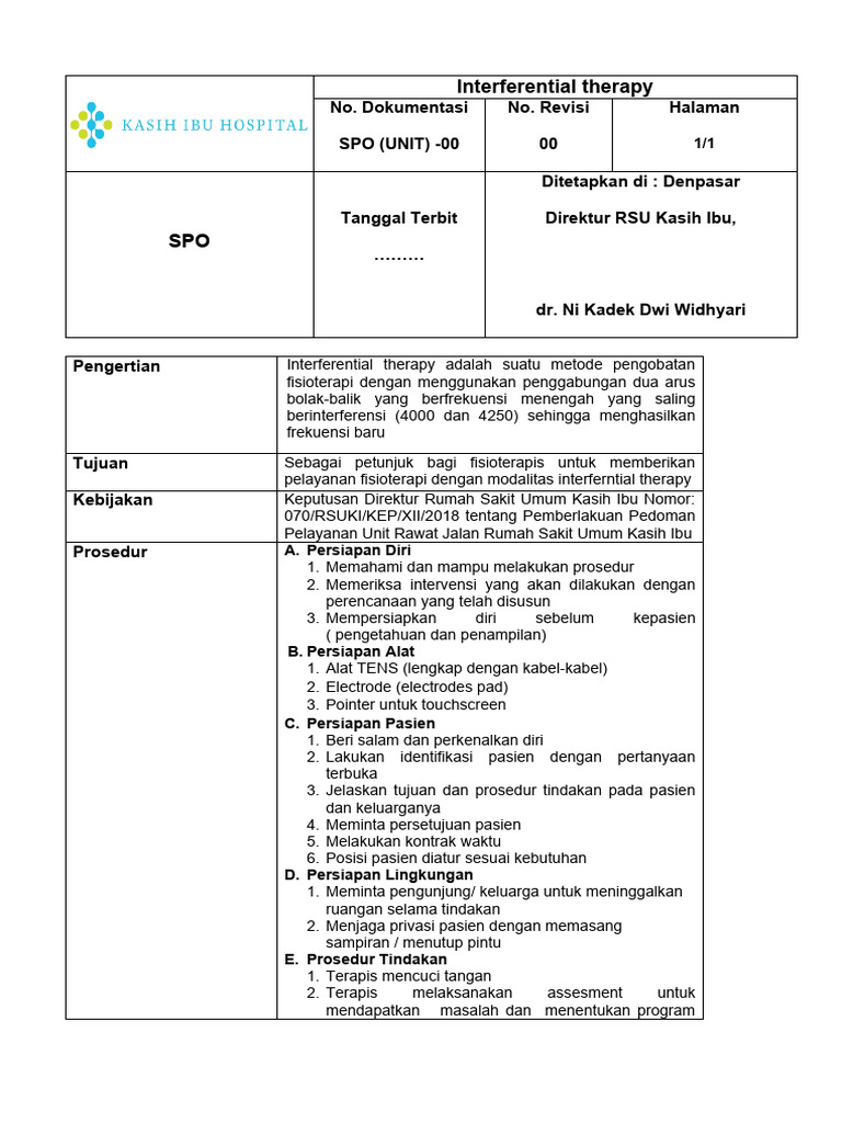 Spo Interferential Therapy | PDF