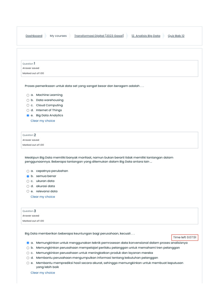 TD - Quiz Bab 12 (Page 1 of 2) | PDF