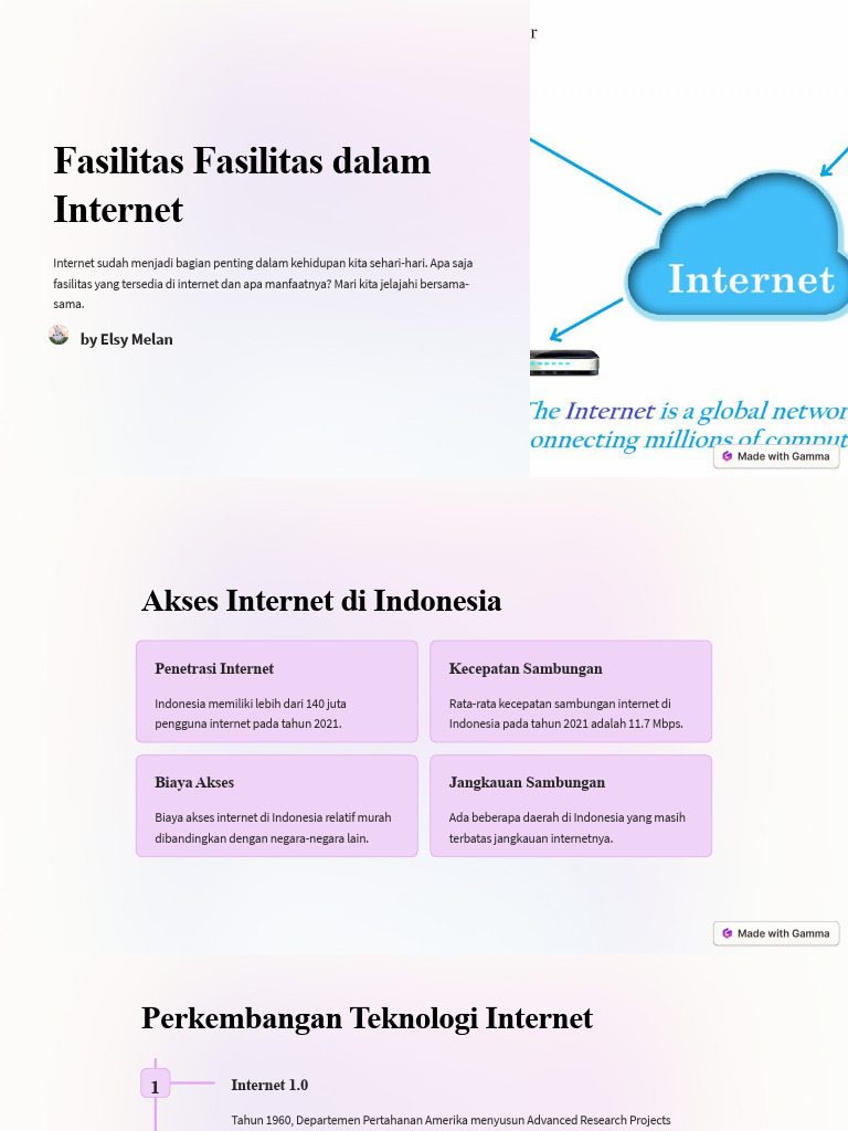 Fasilitas Fasilitas Dalam Internet | PDF