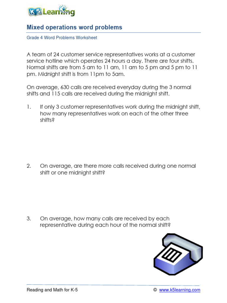 Grade 4 Word Problems Mixed Operations 3 | PDF | Science | Mathematics