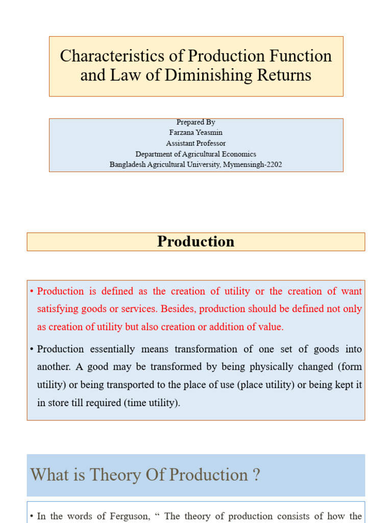 DVM, 3 Stages of Production | PDF | Production Function | Business ...