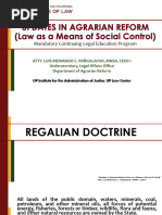 RA 3844 Agrarian Law | PDF | Lease | Leasehold Estate