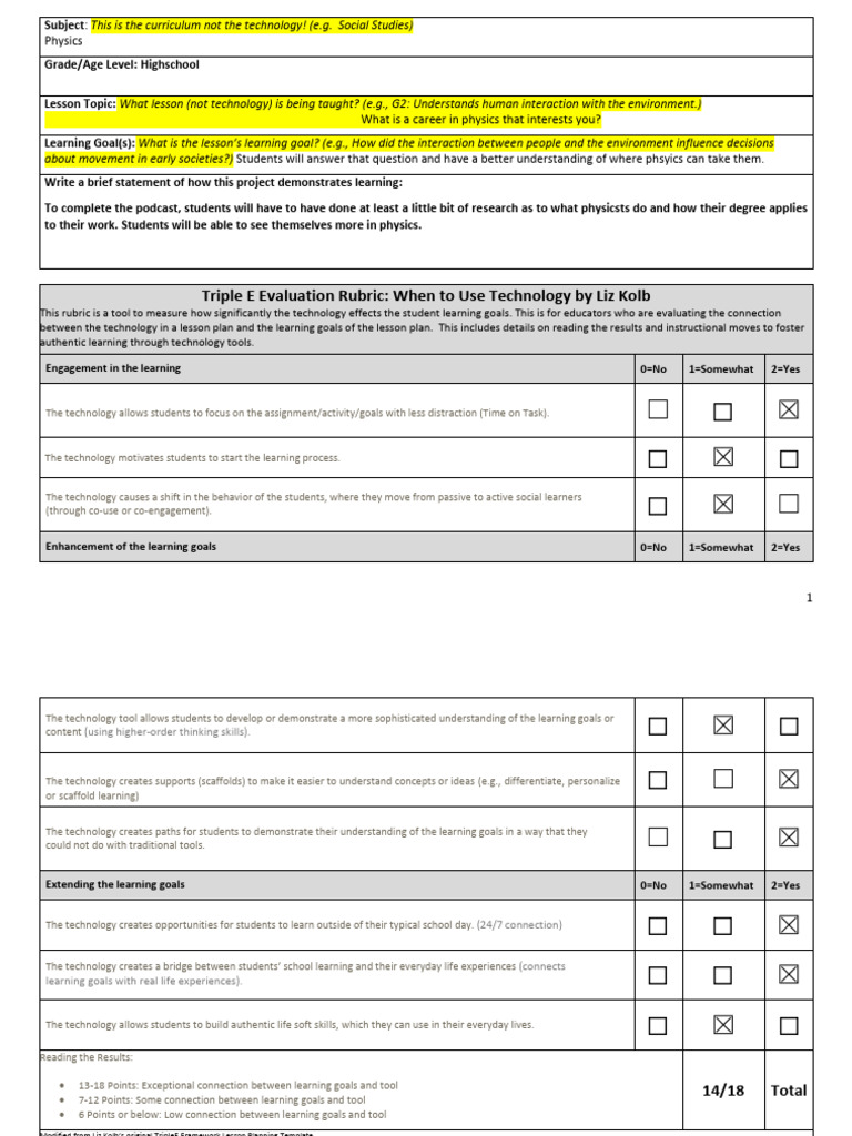 Reflecting On Tech Form 1 | PDF | Learning | Information