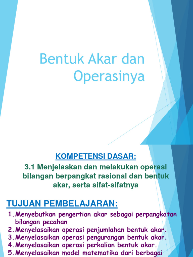 2 Operasi Bentuk Akar - 1 | PDF