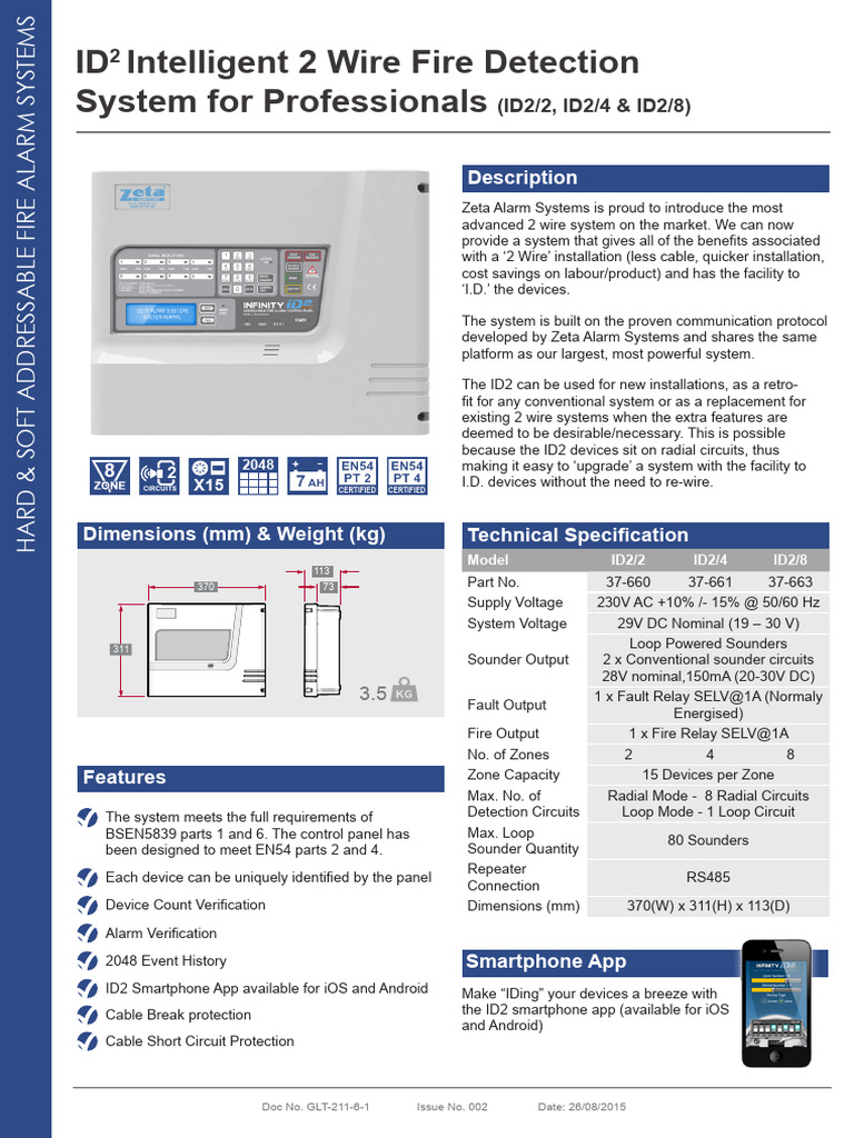 Infinity ID2 Panels | PDF | Security Alarm | Smartphone