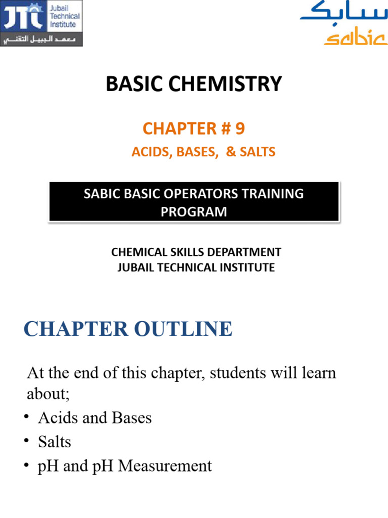 Botp - Basic Chemistry | PDF | Acid | Hydroxide