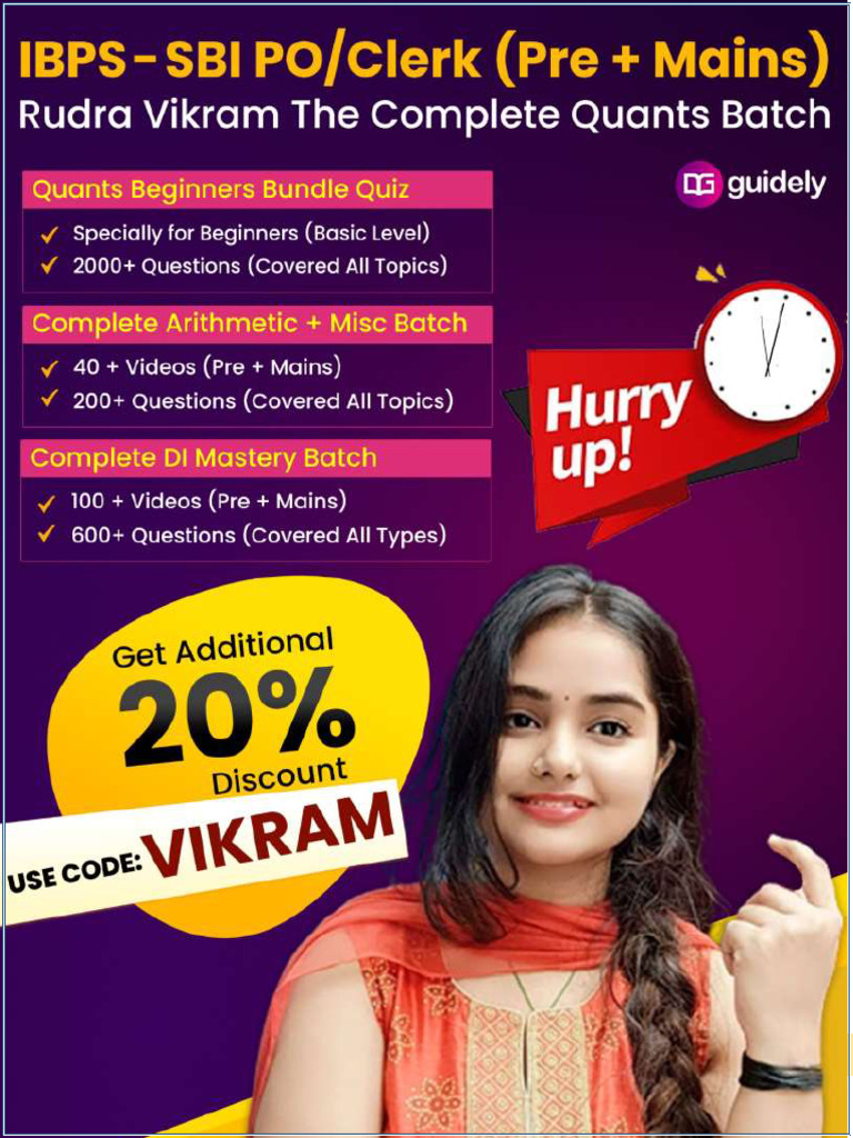 RUDRA Vikram Qudractic Equations Questions PDF For Bank PO/ Clerk | PDF | Mathematics ...