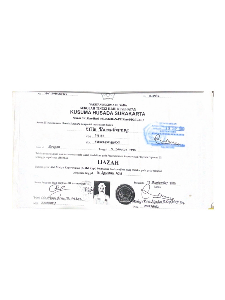 Ijazah Elin | PDF