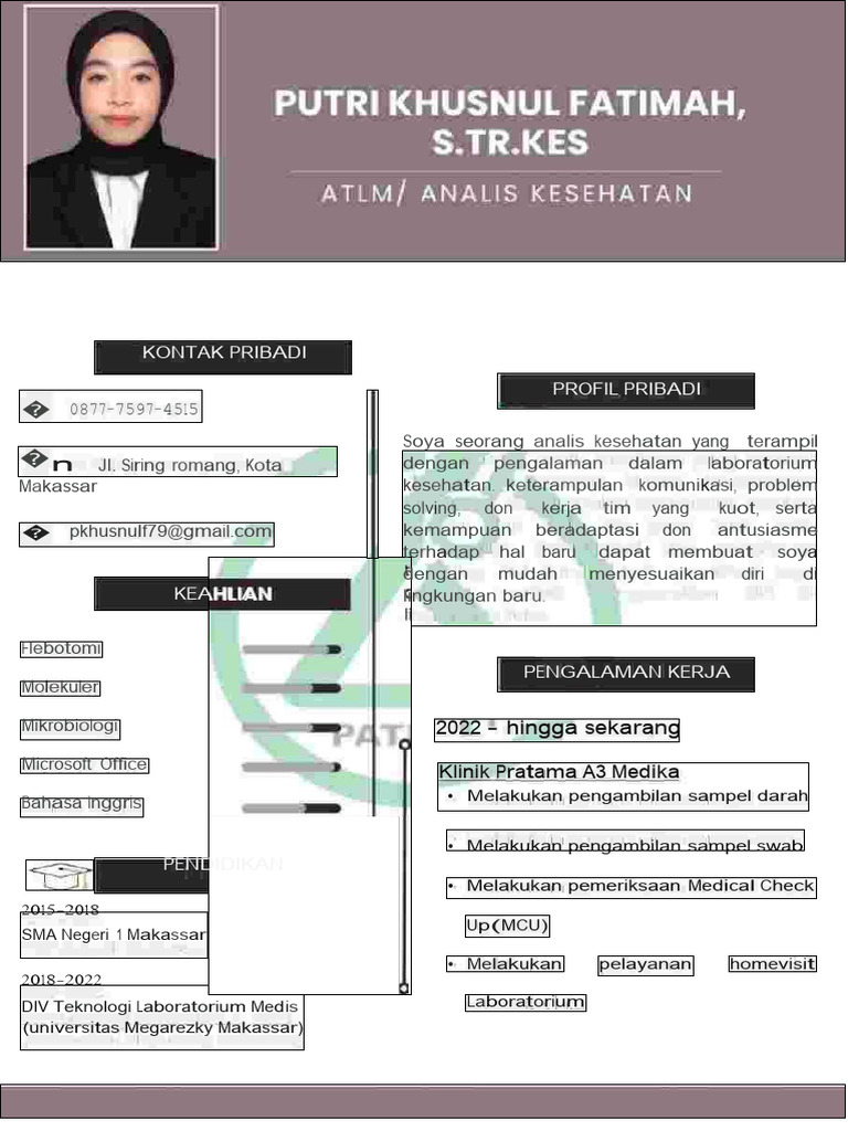 CV Dan Berkas Putri | PDF