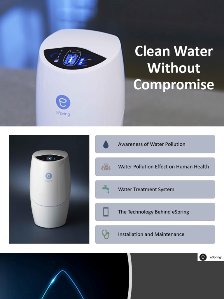 eSpring-CleanWaterWithoutCompromise EN | PDF | Water Purification ...
