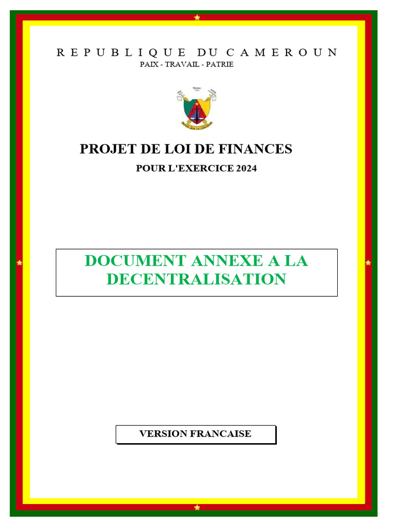 ANNEXE PLF 2024 Decentralisation - 02 | PDF