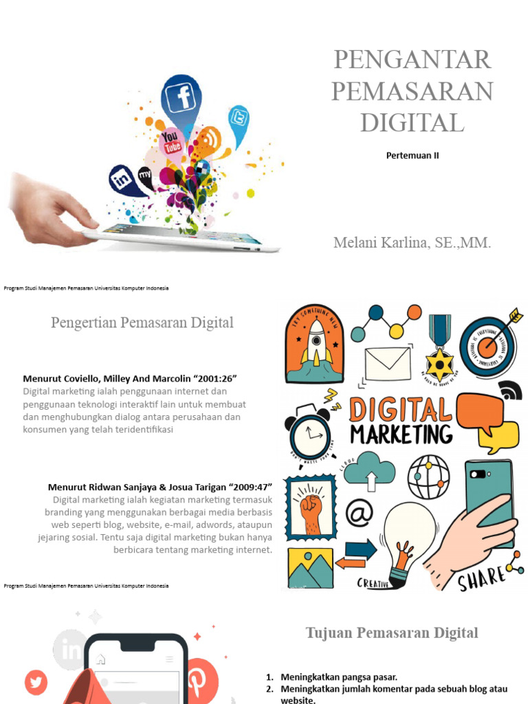 Pertemuan 2 - Pengantar Pemasaran Digital | PDF