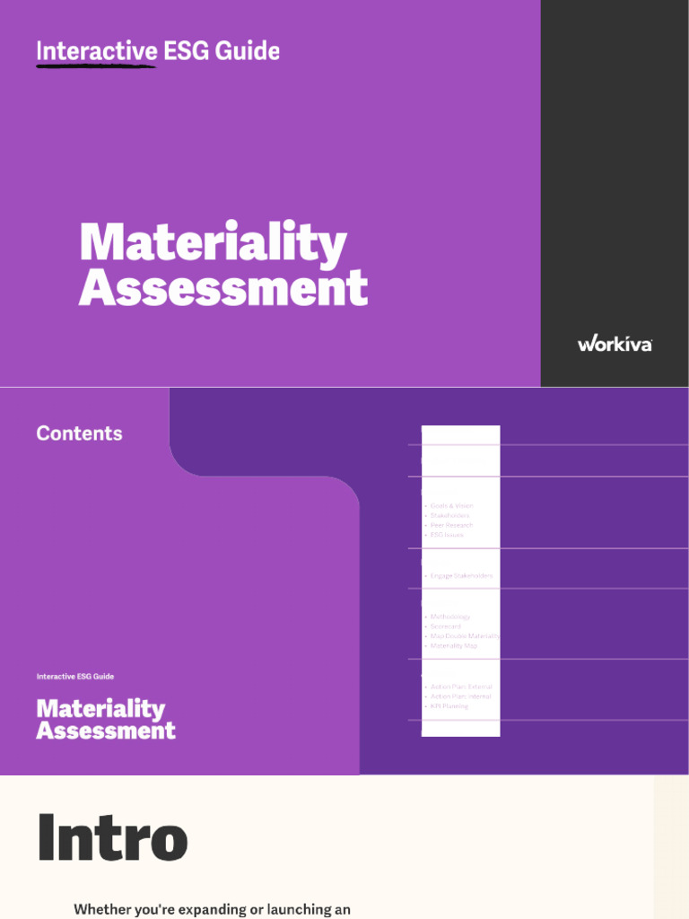 Workiva Materiality Assessment GB - 0 | PDF | Strategic Management | Natural Environment