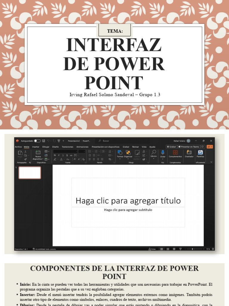 Interfaz de Power Point - Actividad 2 | PDF