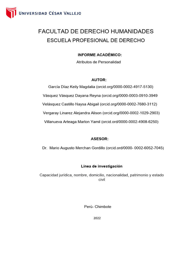 Los Atributos de La Persona Grupo 5 | PDF | Identidad de género | Derechos humanos