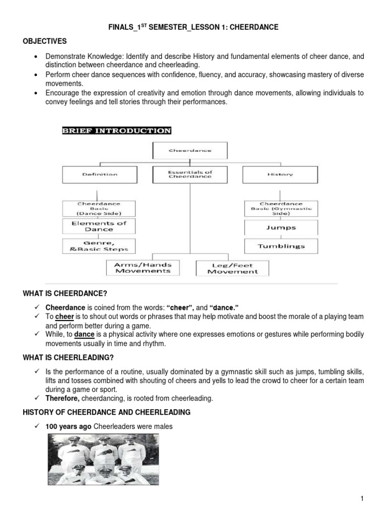 Finals Lesson 2 Cheerdance 1st Semester | PDF | Cheerleading | Sports