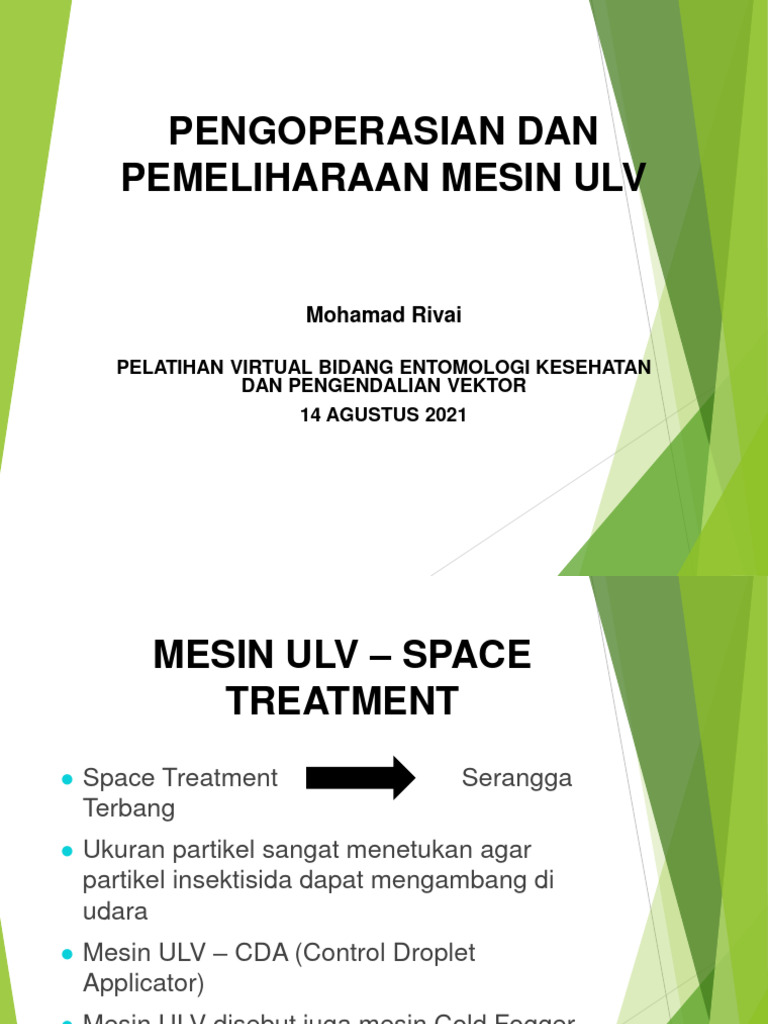 Pengoperasian Mesin Ulv - Pelatihan Virtual 14-8-2021 | PDF