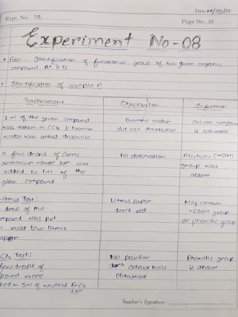 Chemistry Complete Experiment 8-13. Final | PDF | Chemistry | Chemical Compounds