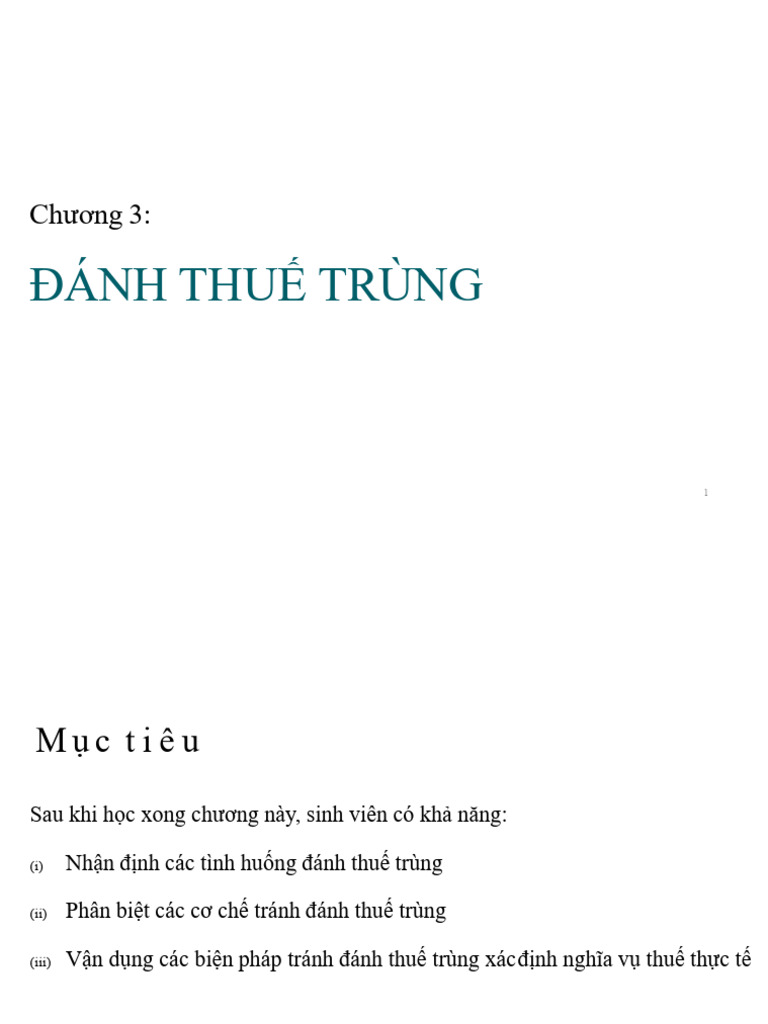 Ch3 - Danh Thue Trung | PDF