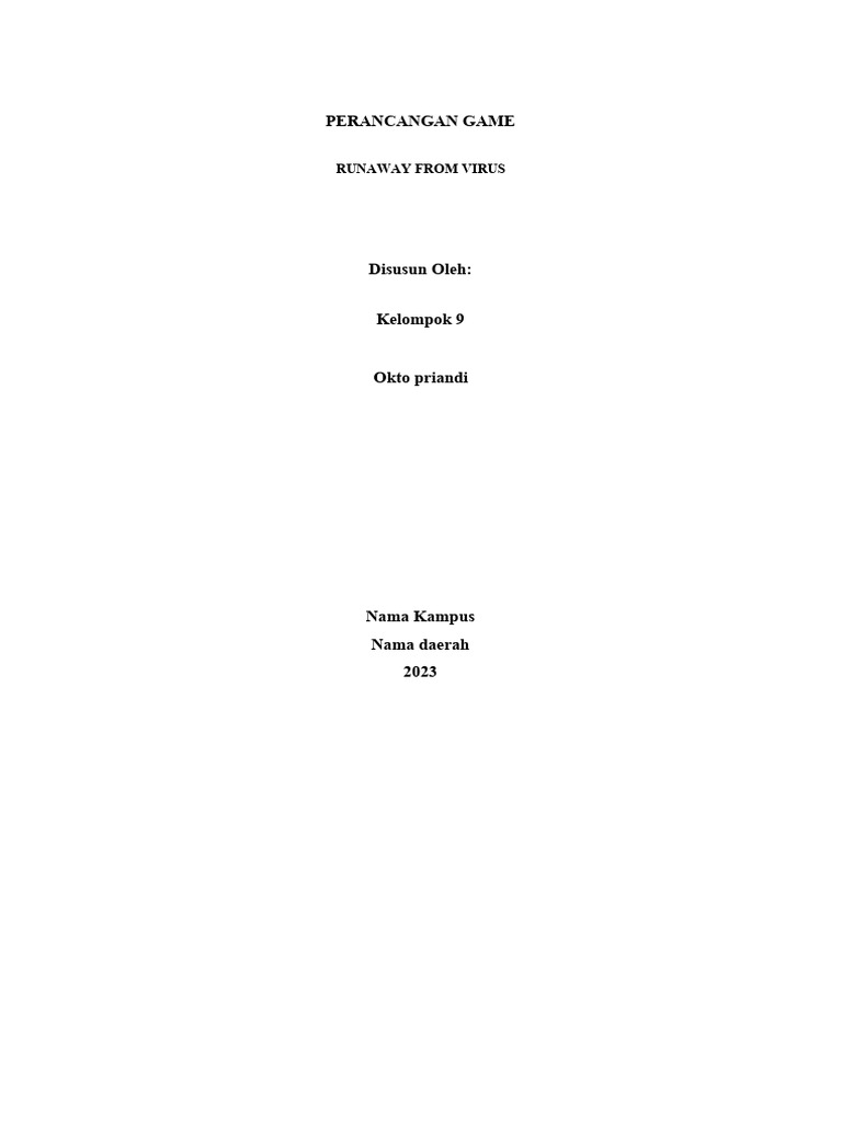 Perancangan Game | PDF