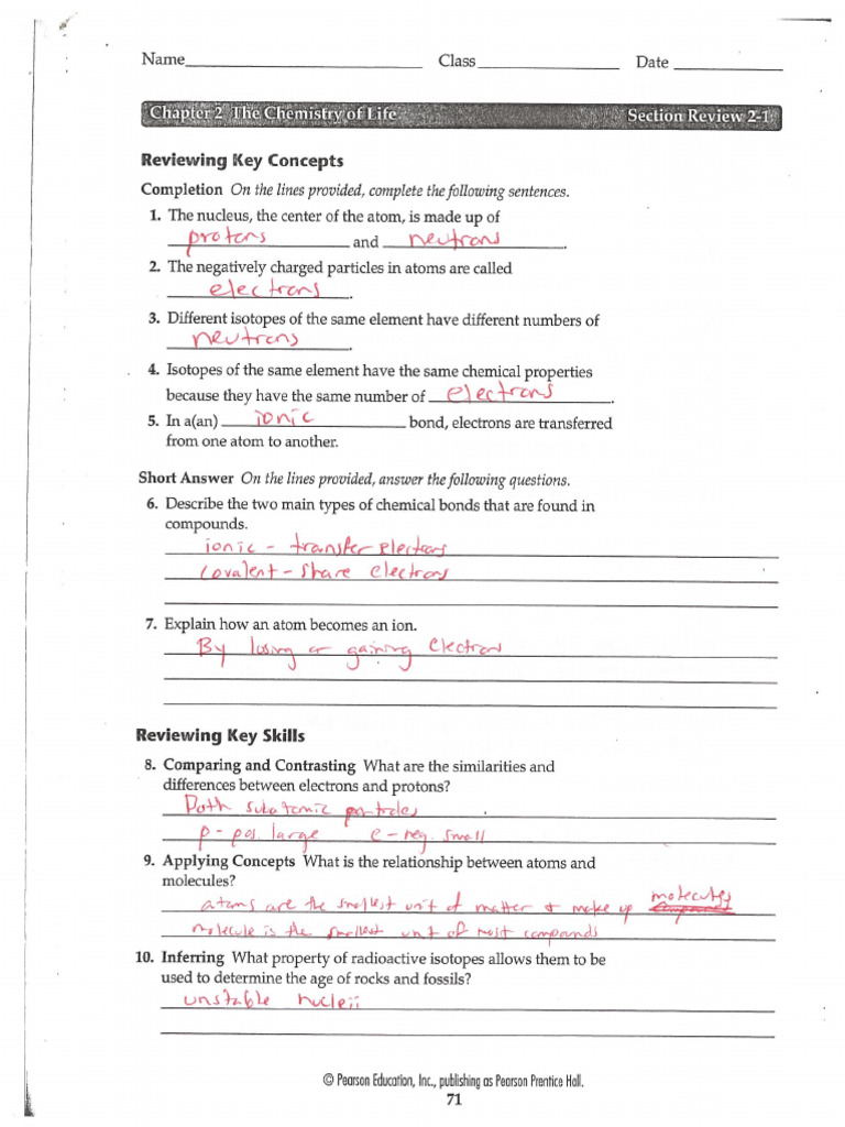 Answer To Ch2 Review Guide | PDF