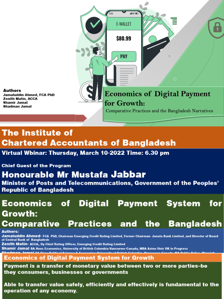 March 2022 Economics of Digital Payment System For Growth - Comparative Practices and The ...