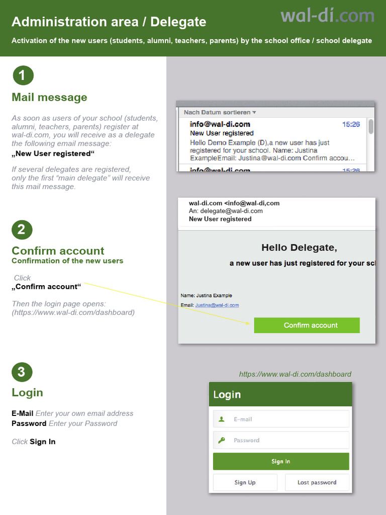 Administration Area / Delegate 1: Mail Message | PDF