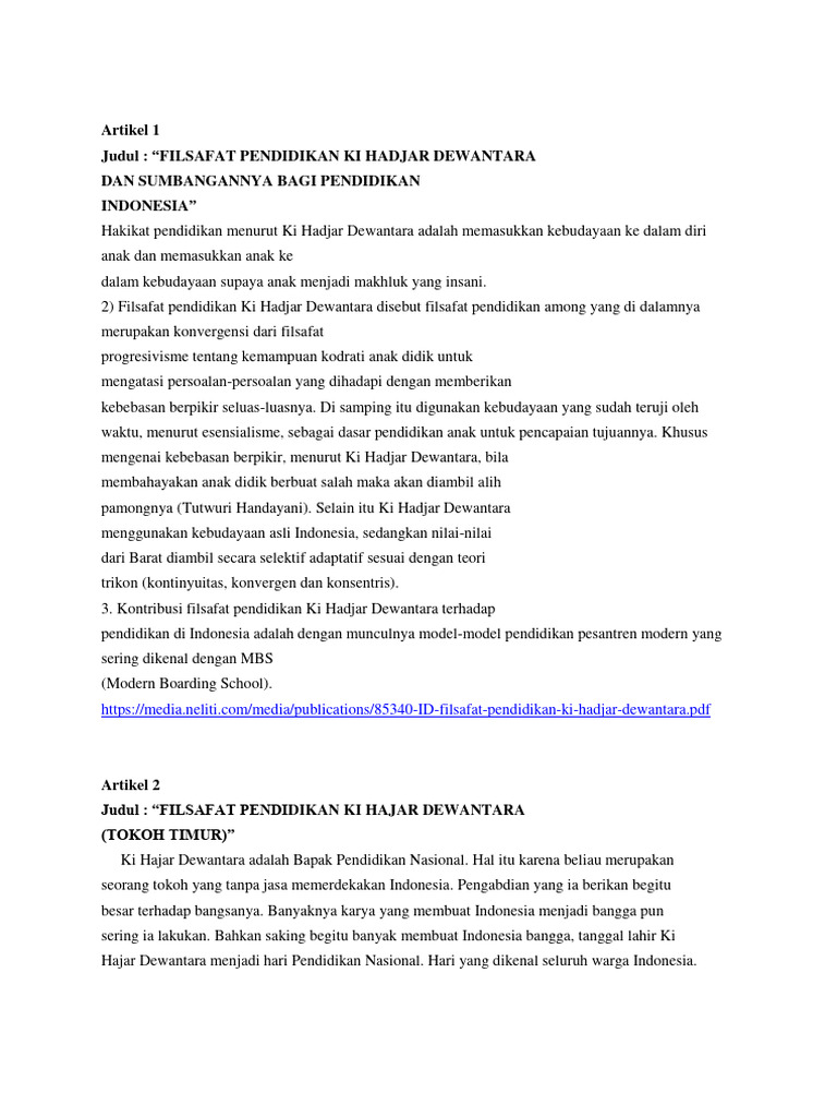 Ki Hajar Dewantara | PDF | Agama & Spiritualitas