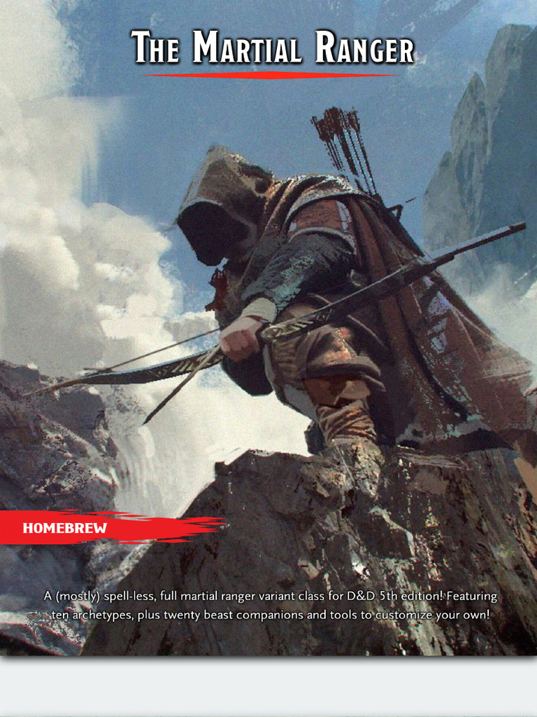 DnD5e en - (Homebrew) The Martial Ranger | PDF | Gary Gygax Games ...
