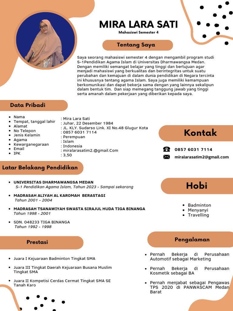 CV Mira Lara Sati | PDF