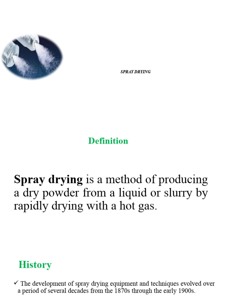 Spray Drying | PDF | Clothes Dryer | Liquids