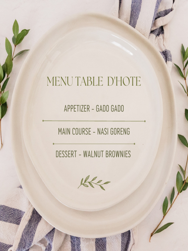 Beige Elegant Restaurant Opening Hours Dish Table Instagram Post | PDF