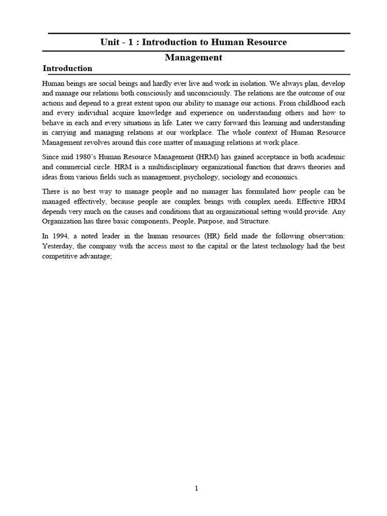 HRM Word | PDF | Human Resource Management | Human Resources