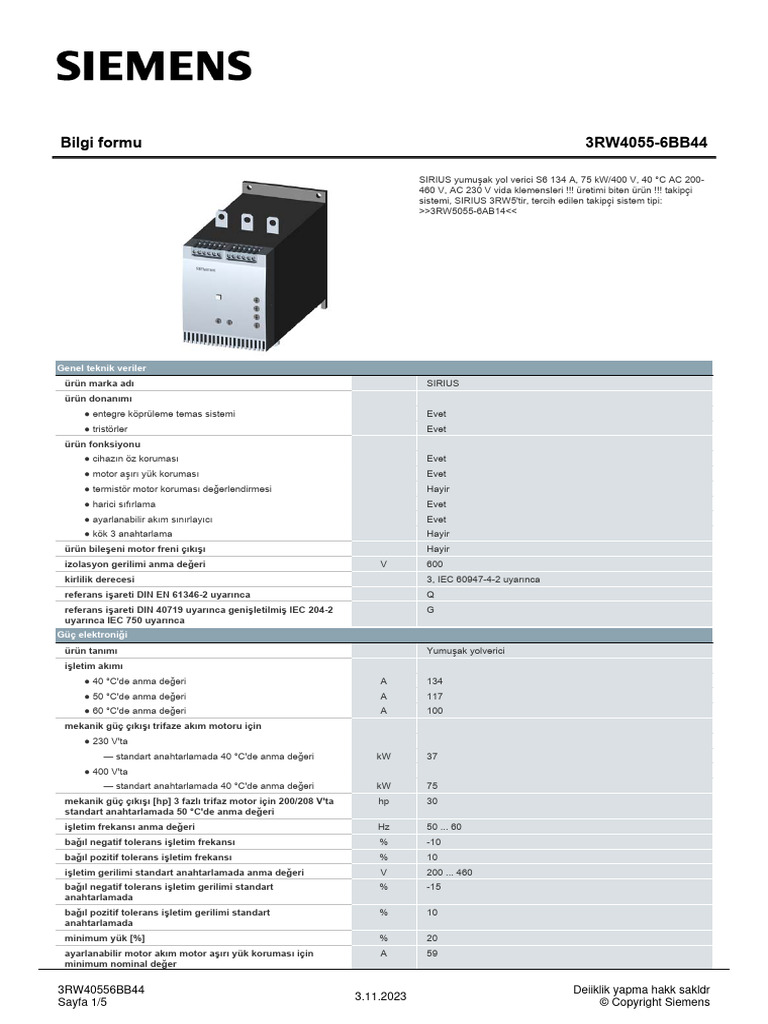 3RW40556BB44 Datasheet TR | PDF