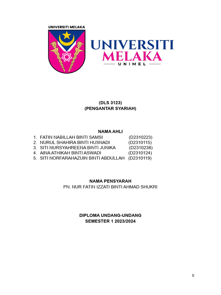 Assignment DLS 3123 FINAL | PDF