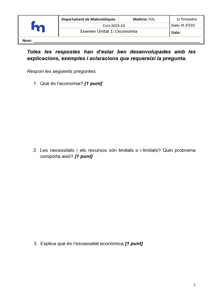 Examen Ud1 FOL 23-24 | PDF