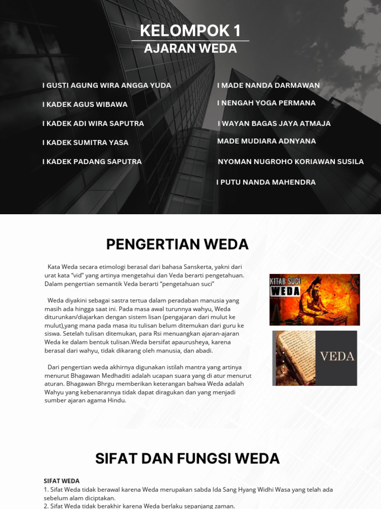 Pemahaman Ajaran Weda dalam Hindu | PDF | Agama & Spiritualitas