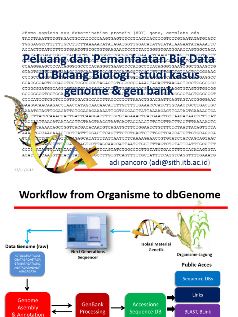 Adi Pancoro - Peluang Dan Pemanfaatan Big Data Di Bidang Biologi | PDF | National Center For ...