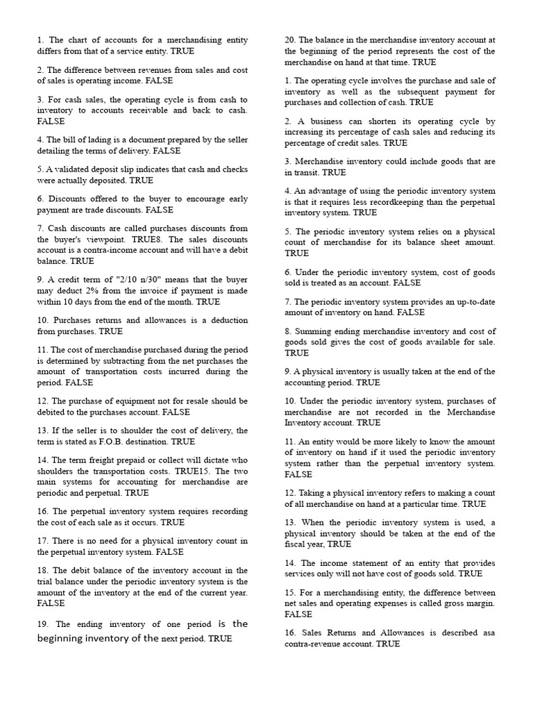Acct 101 Notes | PDF | Cheque | Expense