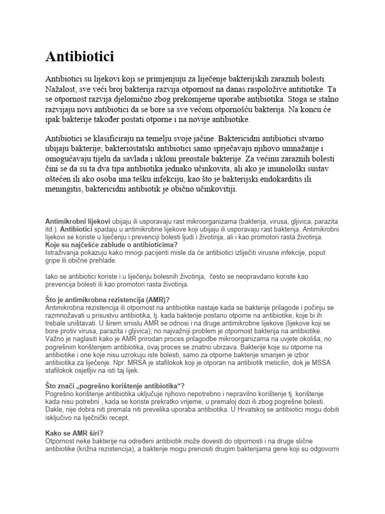 Antibiotici | PDF