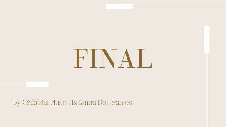 Presentación Proyecto Final Aesthetic Minimal Beige Negro | PDF