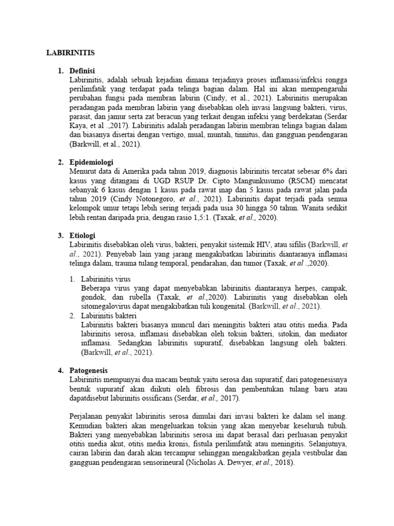 LABIRINITIS | PDF | Sains & Matematika