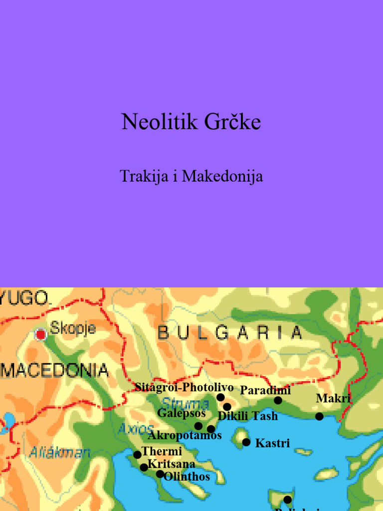 Neolitik Grčke 3 Trakija I Makedonija | PDF