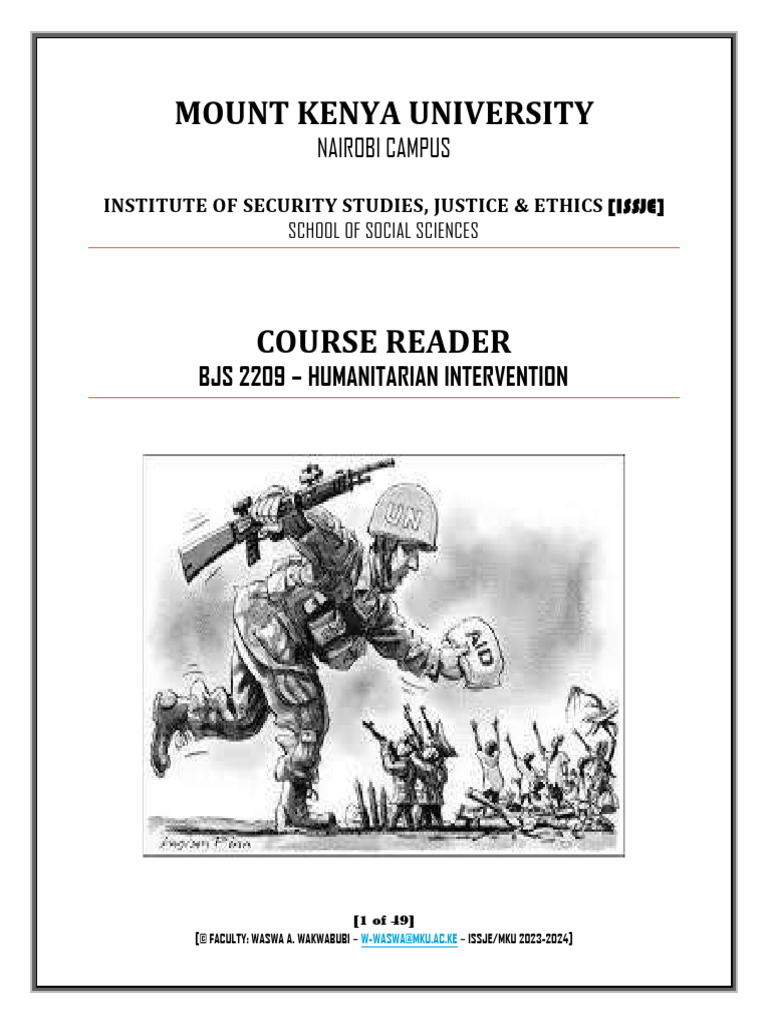 Humanitarian Intervention | PDF | International Law | United Nations